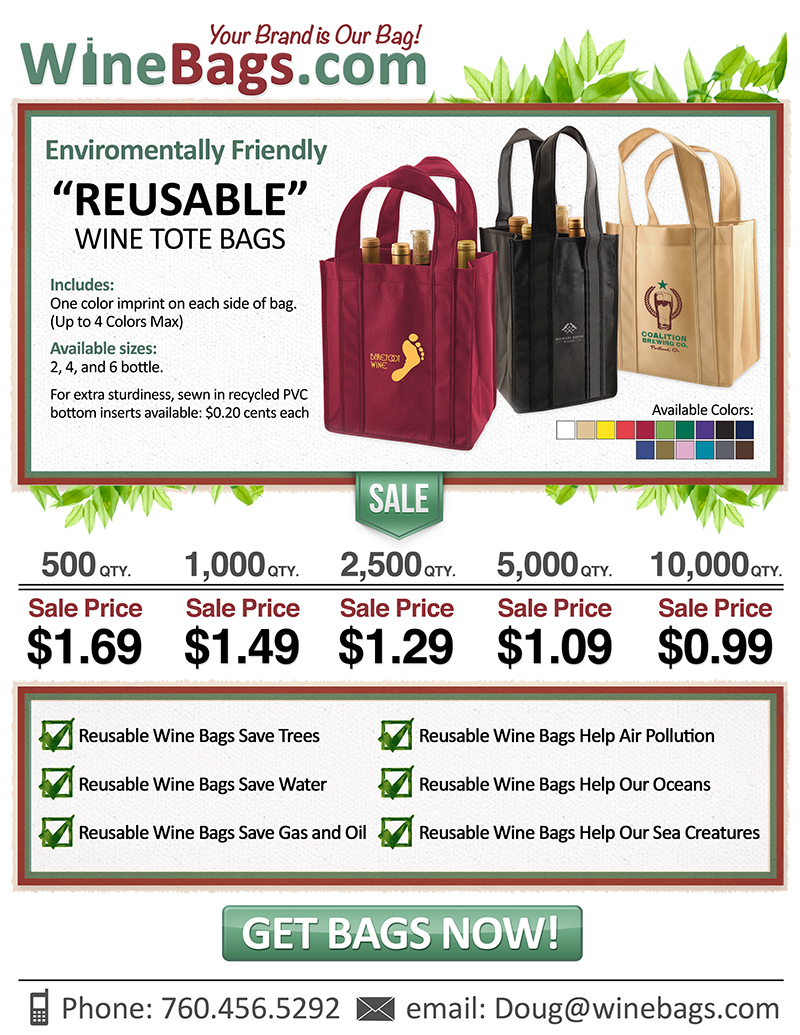 Top 8 Most Brandable Wine Retail Promotional Products - WineBags.com